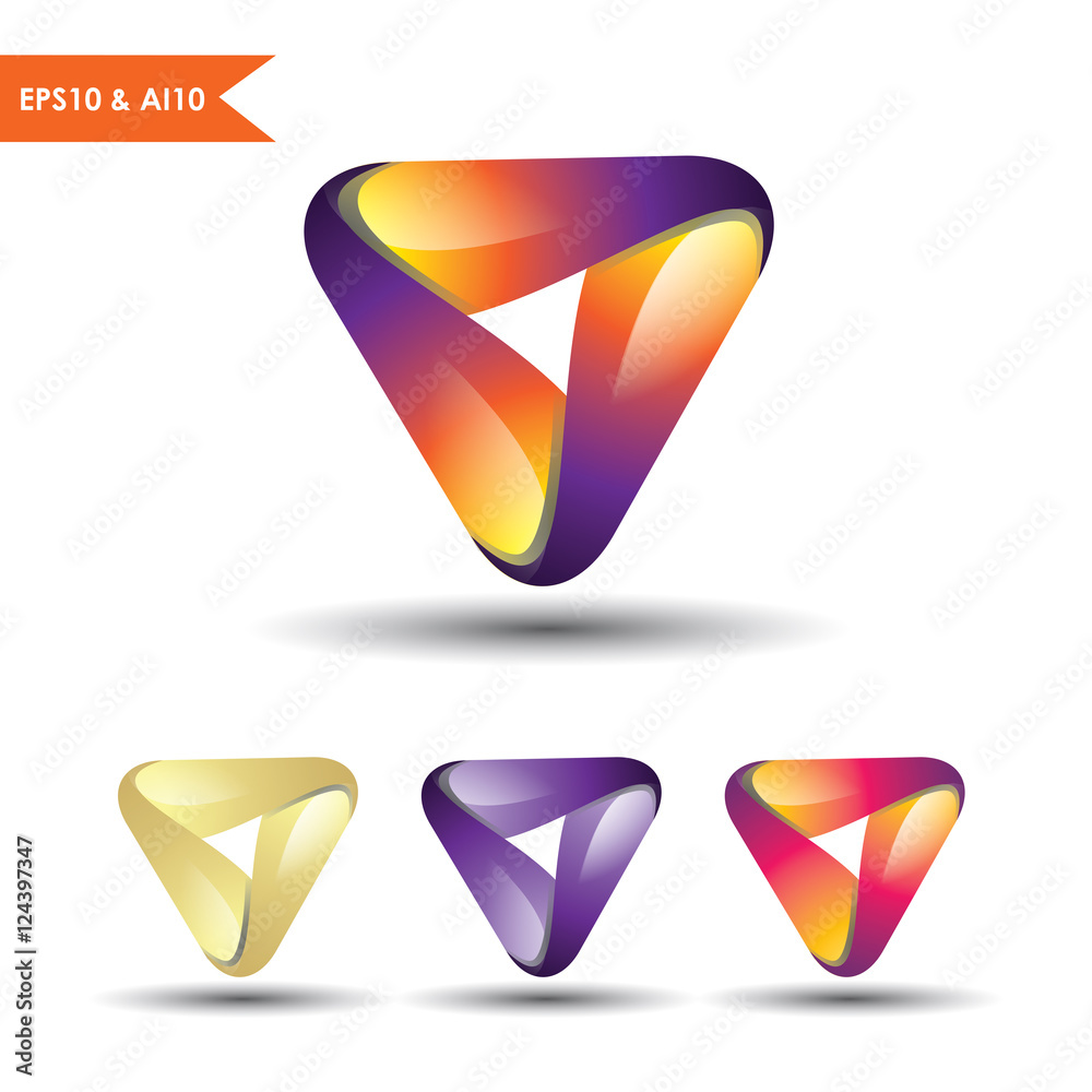 TRIHEDRON Stock Vector | Adobe Stock