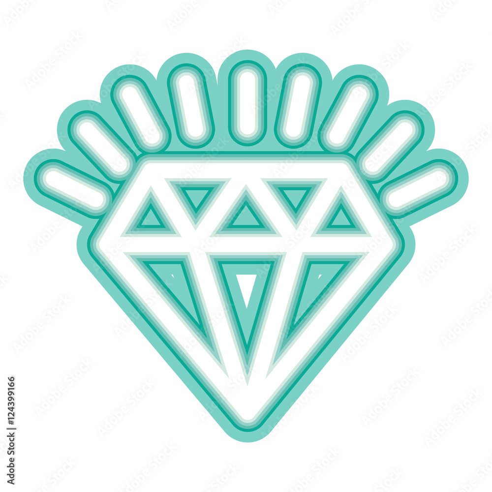 glowing neon diamond icon. decoration and advertising theme. Colorful ...