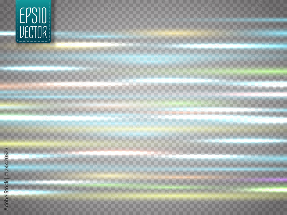 Abstract blurry motion lines isolated on transparent background. Stock ...