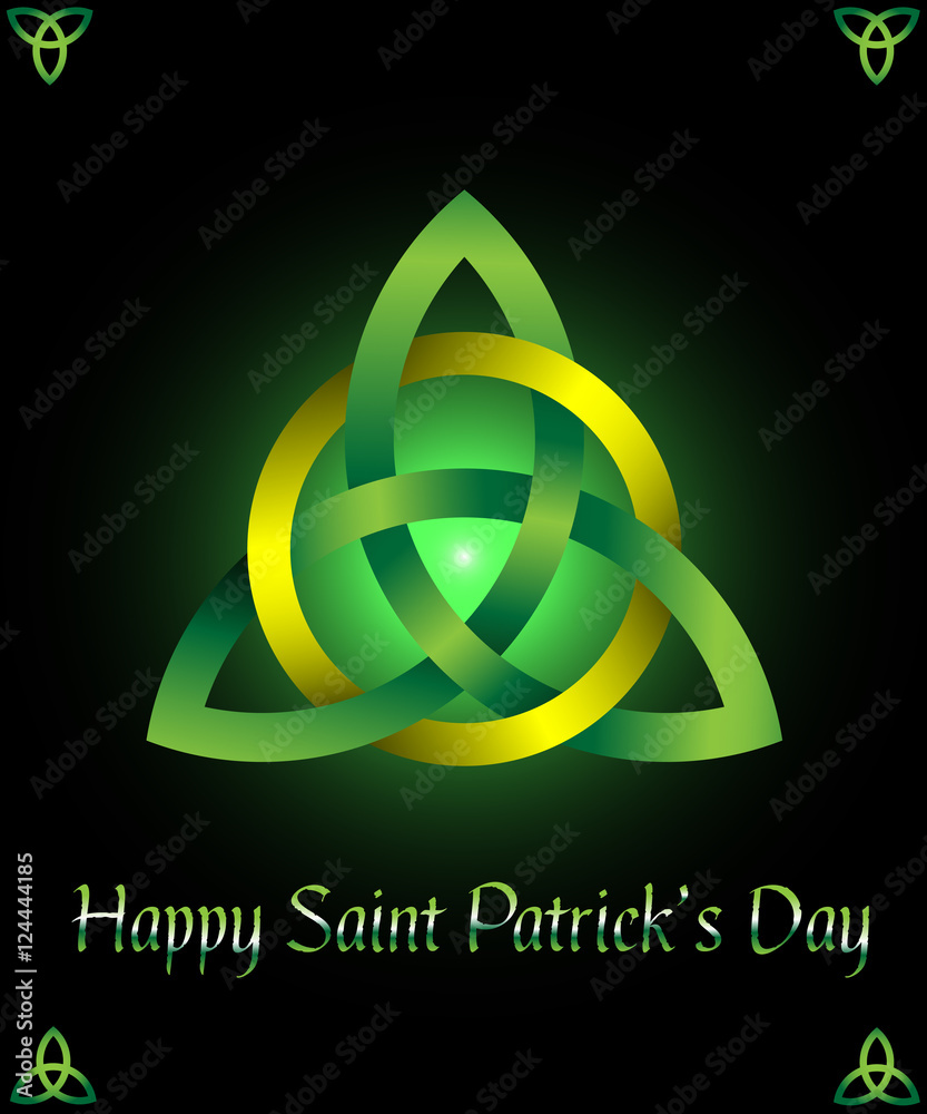 Saint Patrick's Day greeting card, banner & poster design template with ...