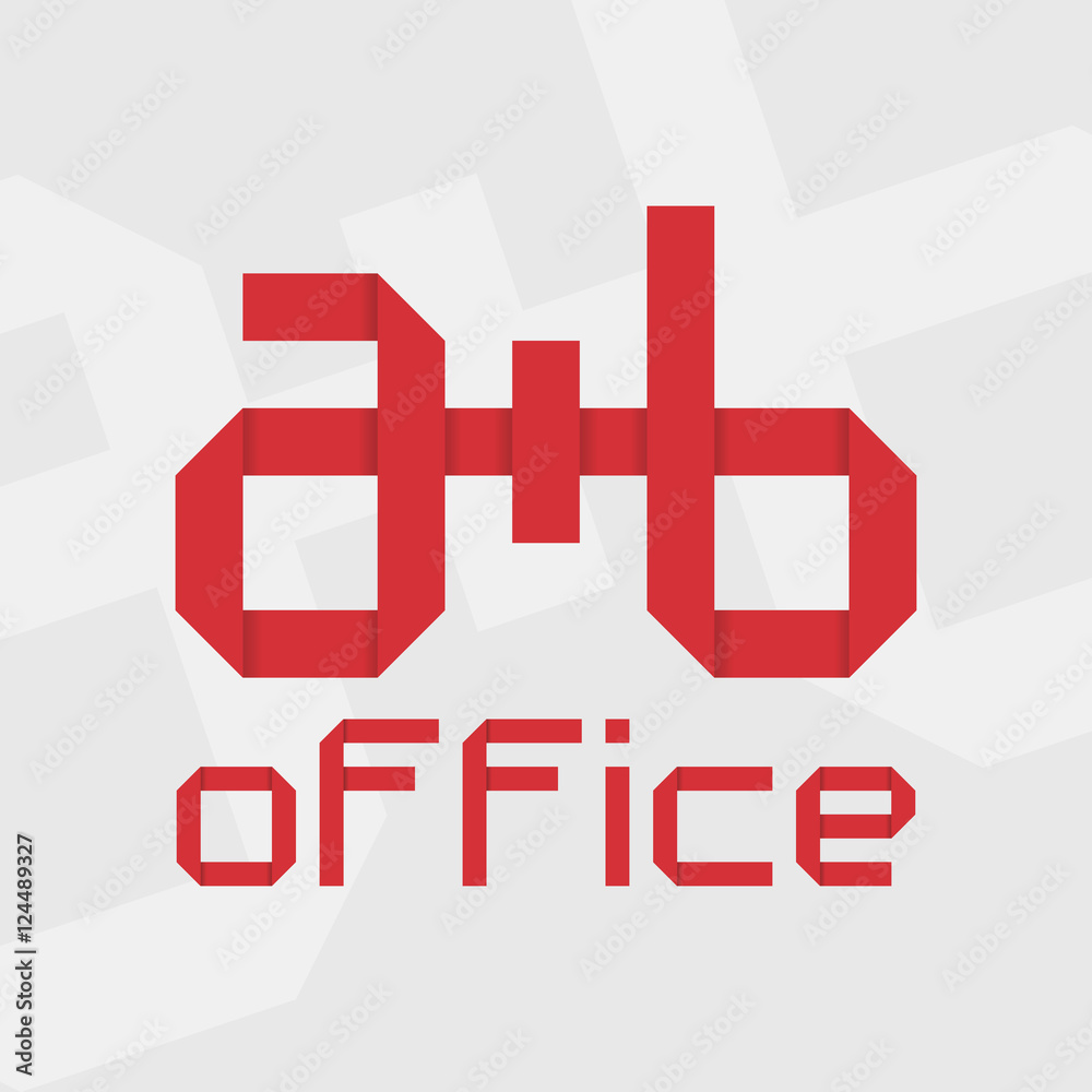 Creative letter A plus B vector logo design. Vector sign. Character ...