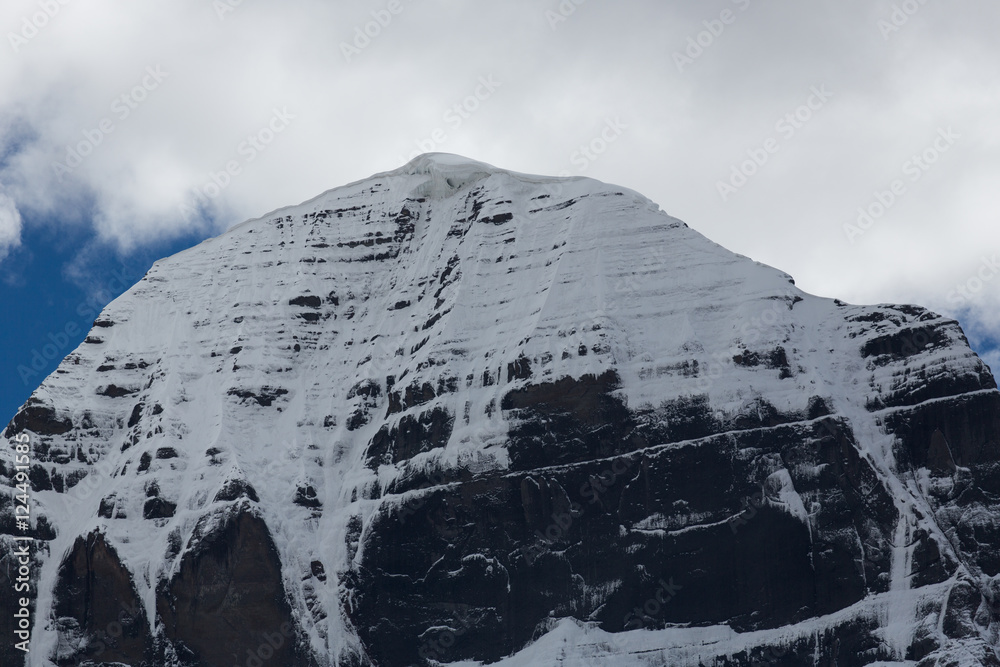 Kailas Mountain Tibet Home Of The Lord Shiva. Kailash object of ...