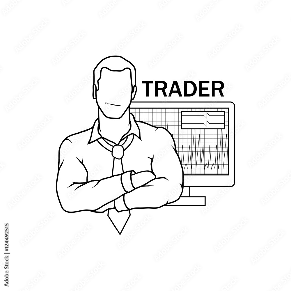 Trader Stock-Vektorgrafik | Adobe Stock