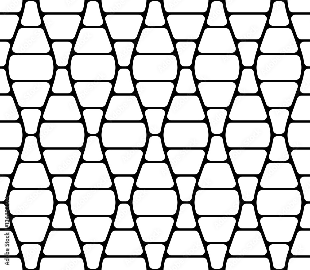 Vector seamless texture. Modern geometric background. Repeated ...