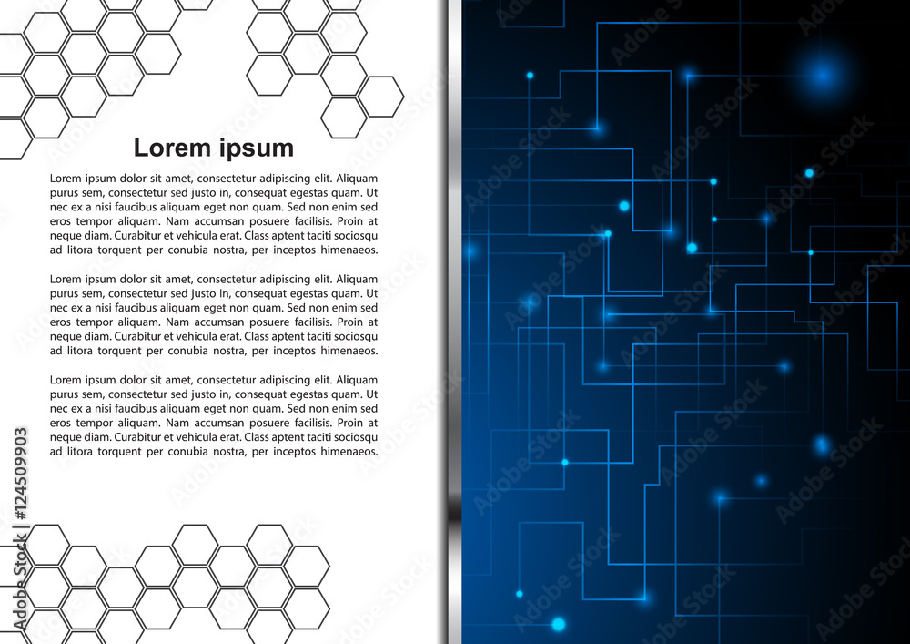 Abstract technology template vector illustration Stock Vector | Adobe Stock