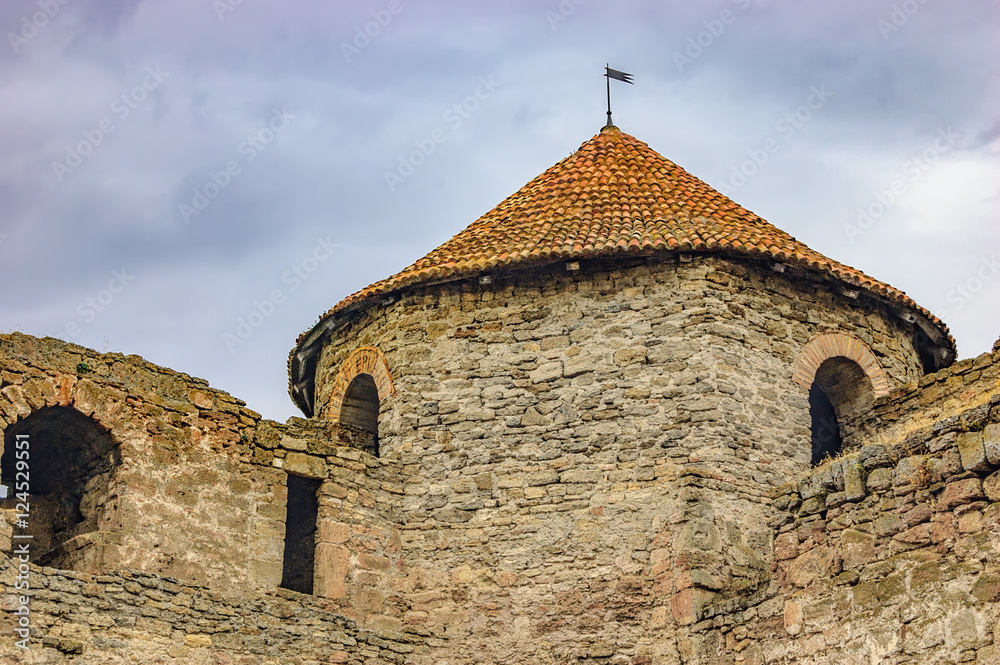 Walls of Fortress Akkerman, Bilhorod-Dnistrovskyi, Ukraine. This ...