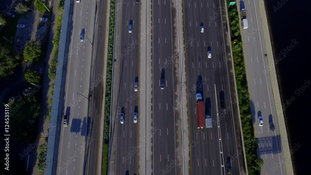 Aerial video of traffic on the 595 Fort Lauderdale Stock Video | Adobe ...