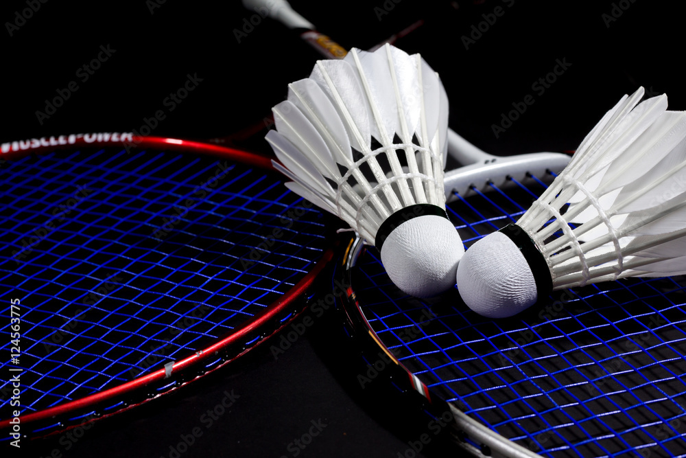 Racket and a shuttlecock. Stock-Foto | Adobe Stock