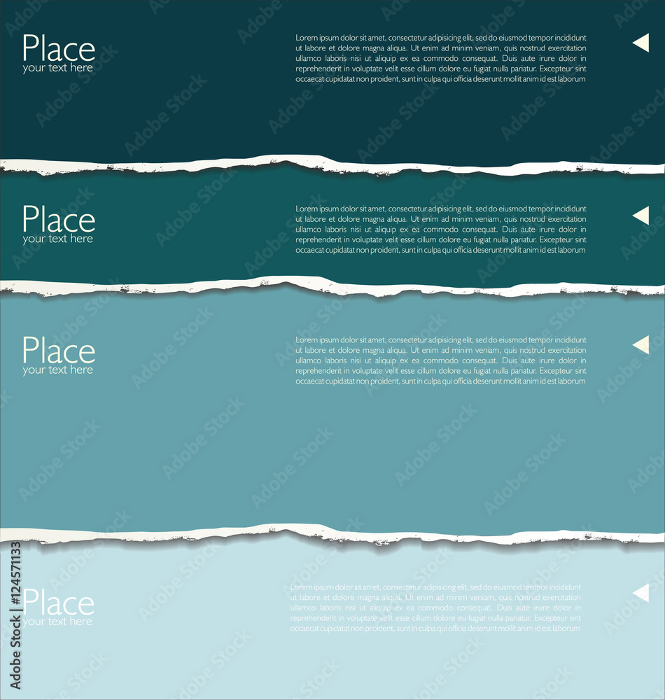 Torn paper background with space for text Stock Vector | Adobe Stock