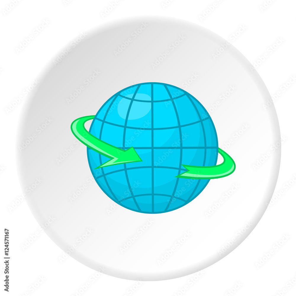 Earth icon. Cartoon illustration of earth vector icon for web Stock ...