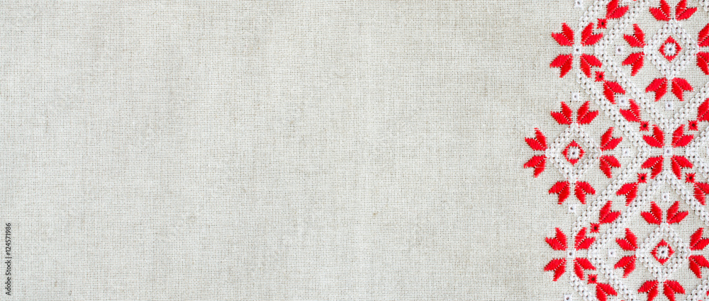 Design embroidered background for banner. Ethnic traditional pattern ...