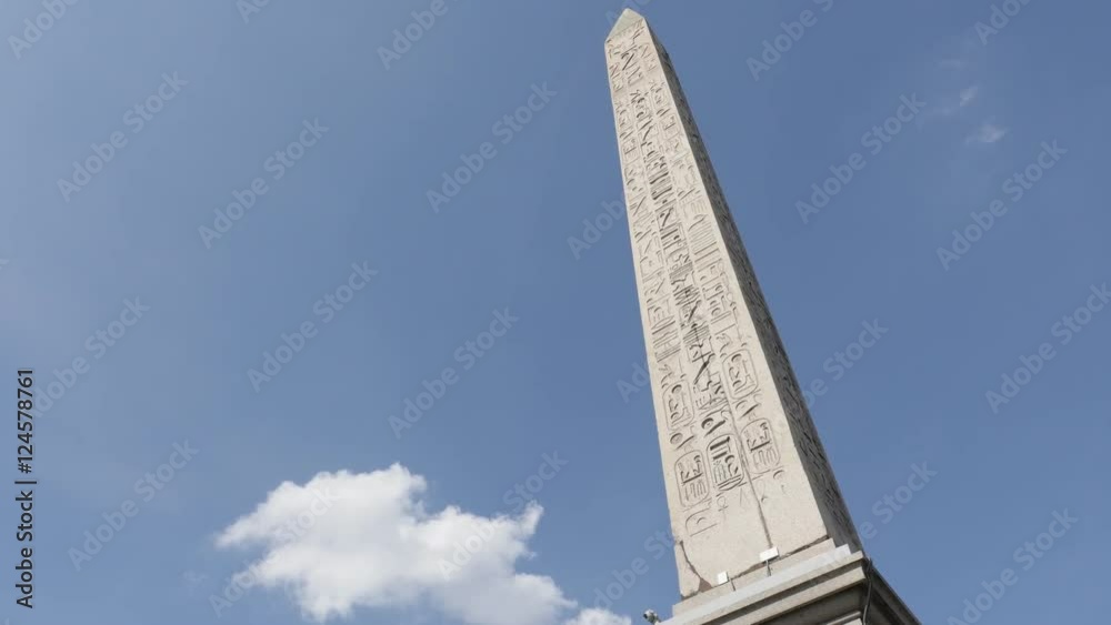 French symbol on Place de la Concorde Luxor Obelisk with Egyptian ...