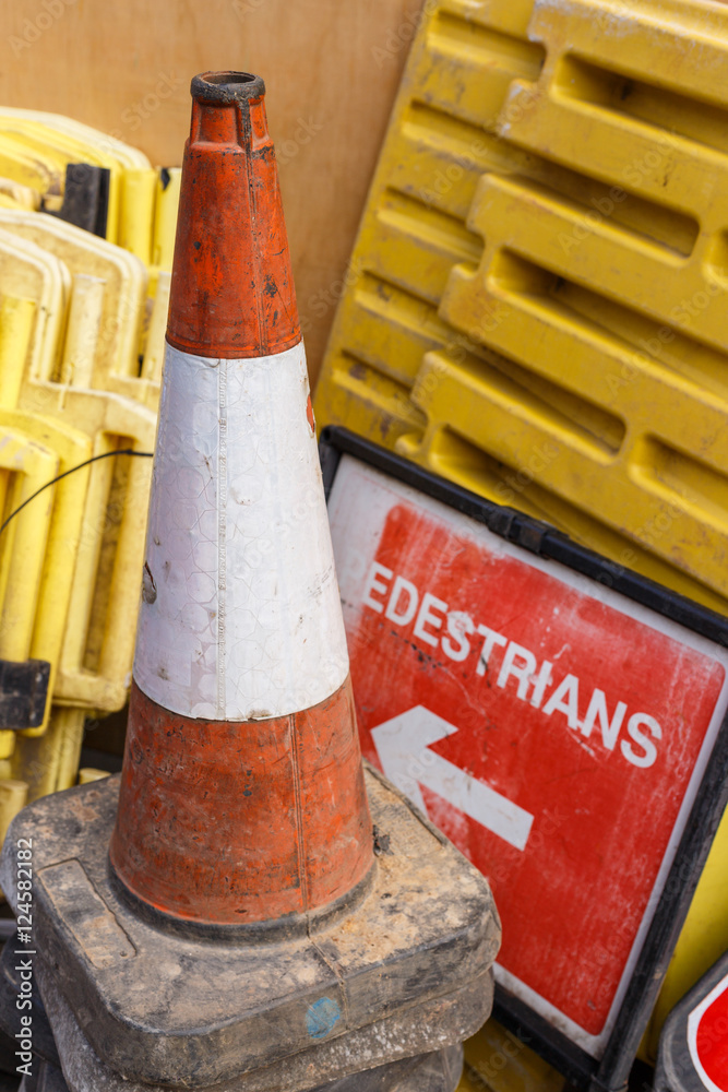 Piles of street and road signs, England. Stock Photo | Adobe Stock