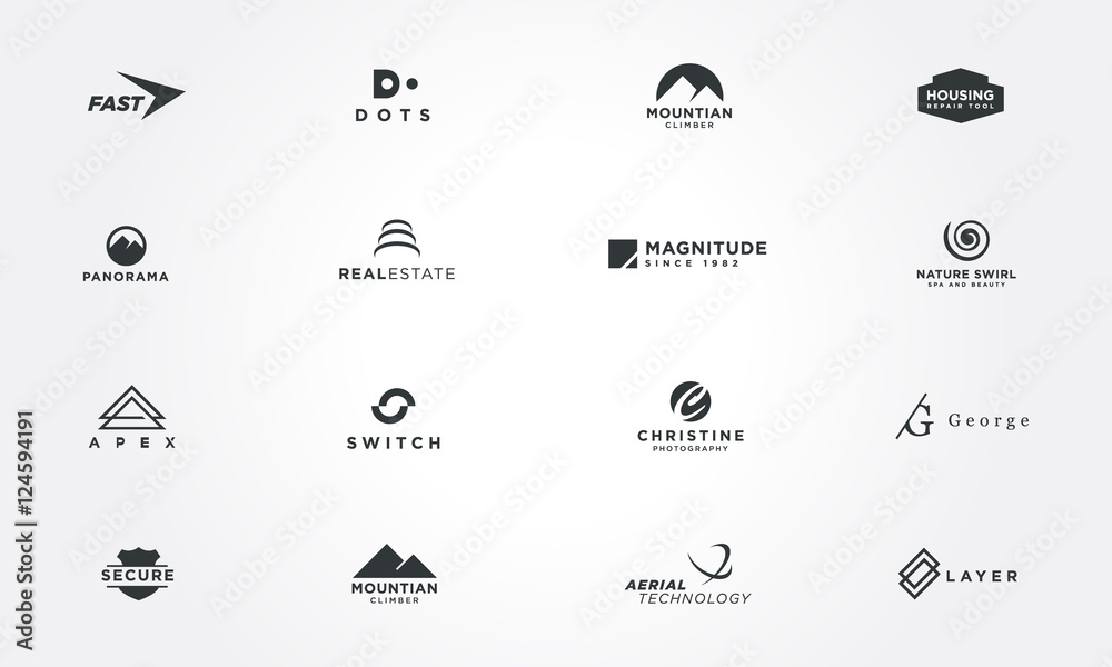 Minimal logo design collections concepts. Creative design vector ...