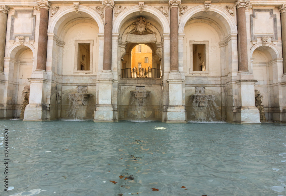 Detail of Fontana dell'Acqua Paola also known as Fontanone ("The big ...