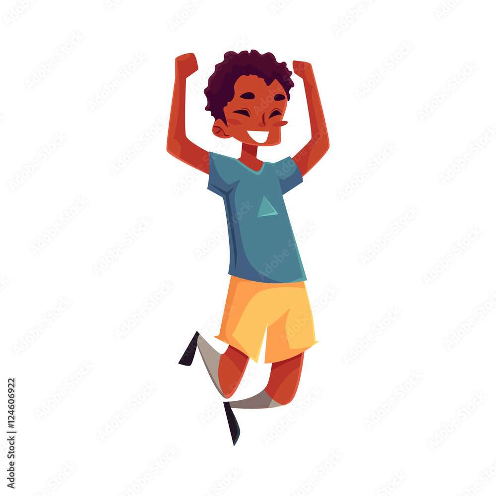 Happy Black Boy Clipart