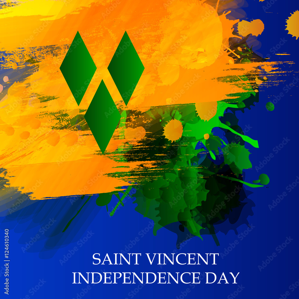 Saint Vincent Independence Day. Stock Illustration | Adobe Stock
