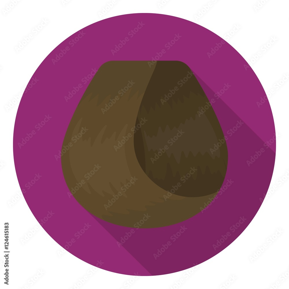 Hair lock icon in flat style isolated on white background. Hairdressery ...