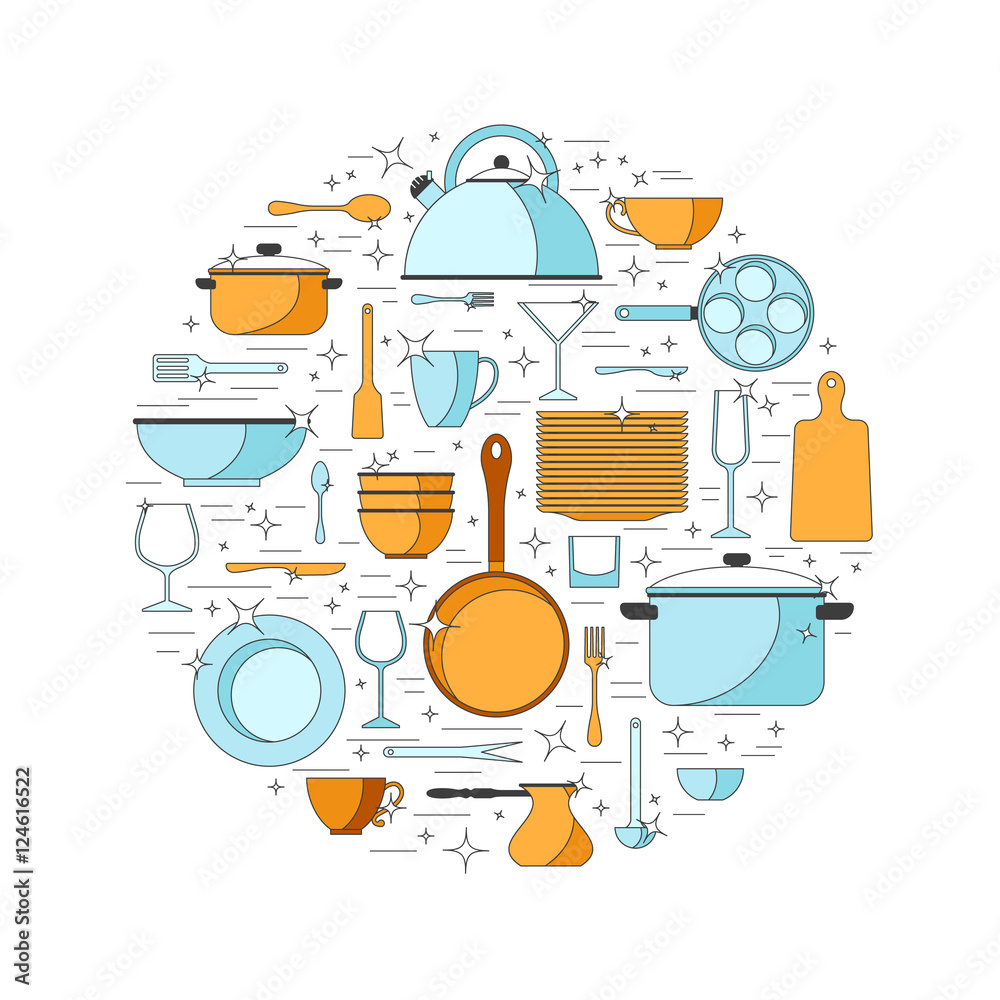 Cooking lesson vector background. Chef class design. Culinary online ...