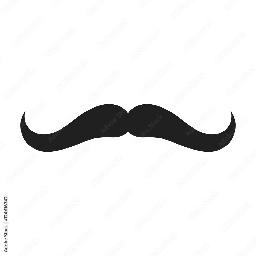 Mustache Clipart Black And White