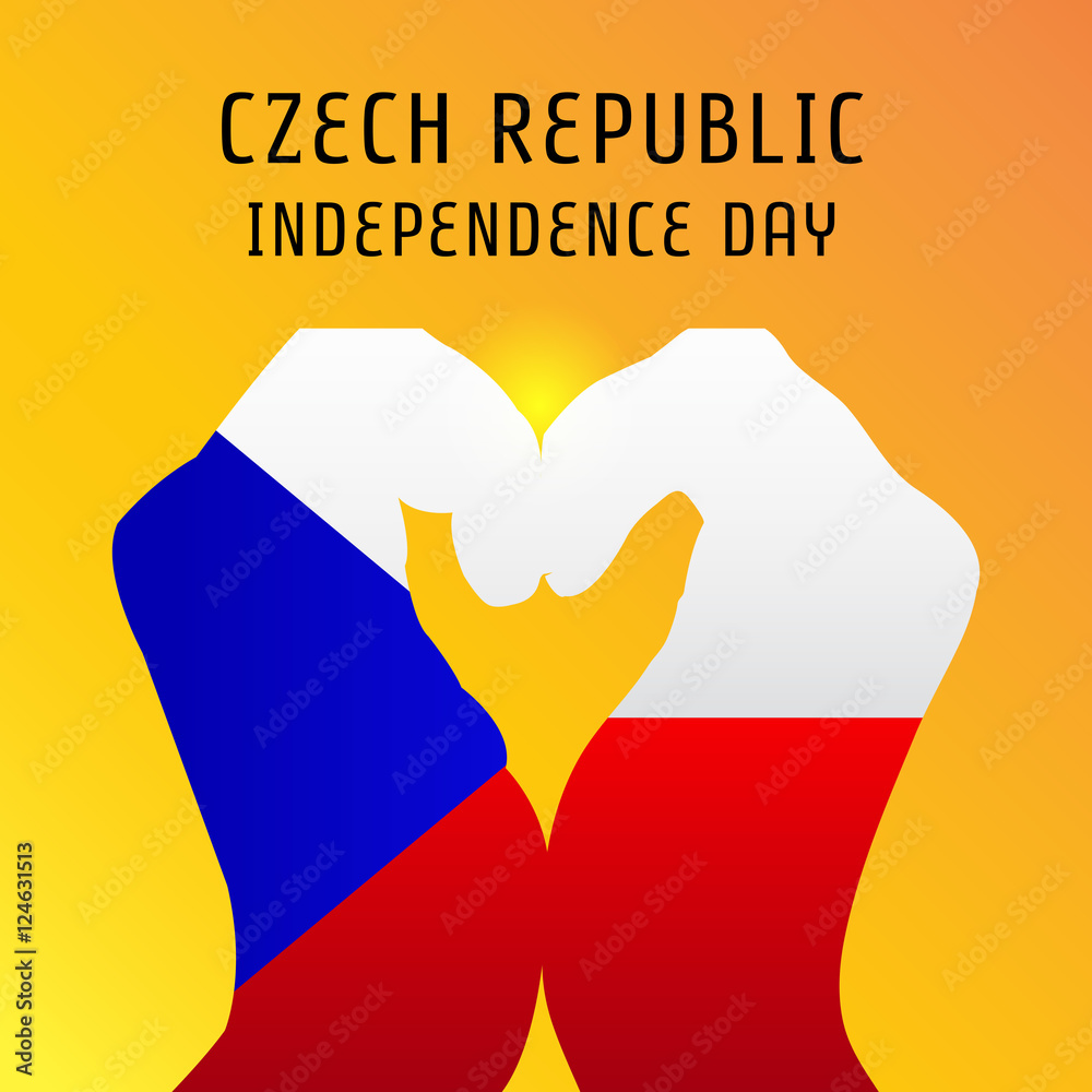 Czech Republic independence day. Stock Illustration | Adobe Stock