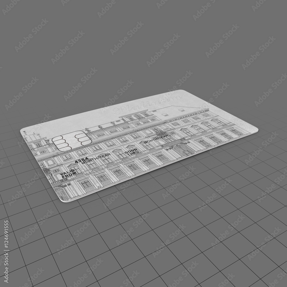 Debit Card 2 Stock 3D asset | Adobe Stock