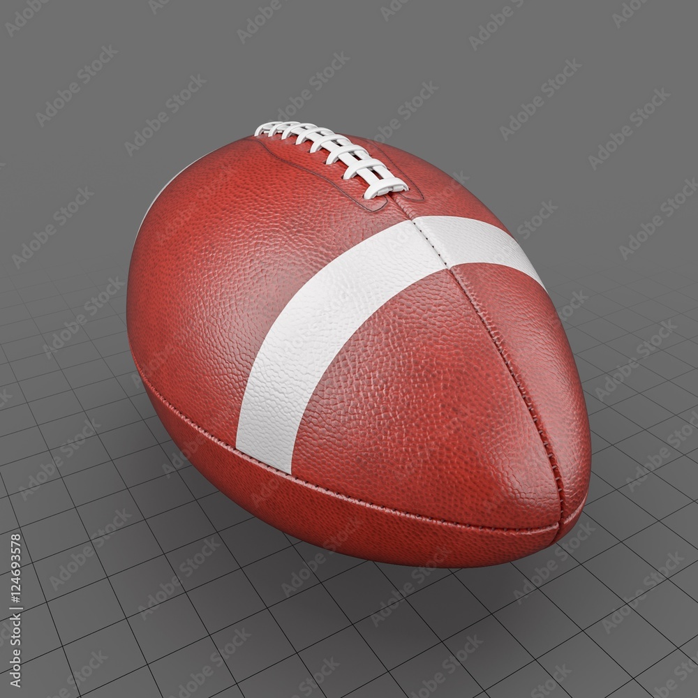Football Stock 3D asset | Adobe Stock