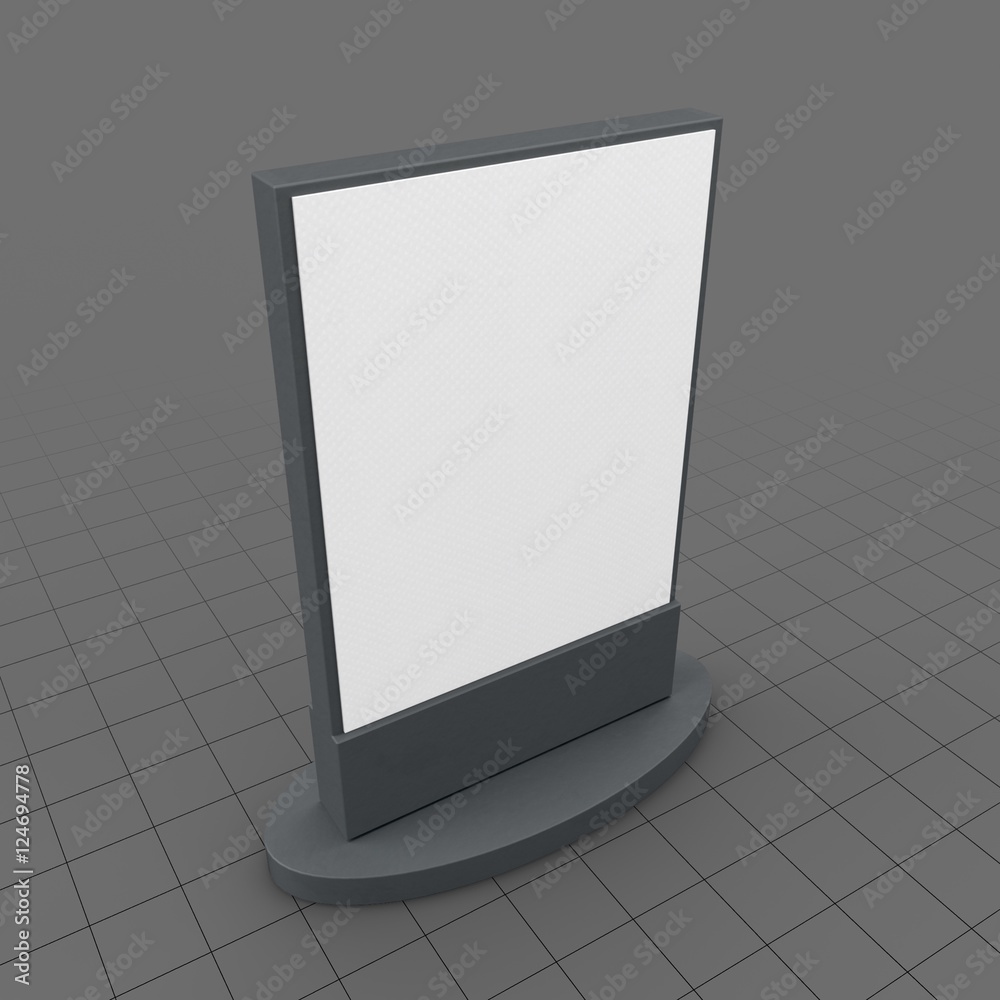 LED Single Sign Stock 3D asset | Adobe Stock