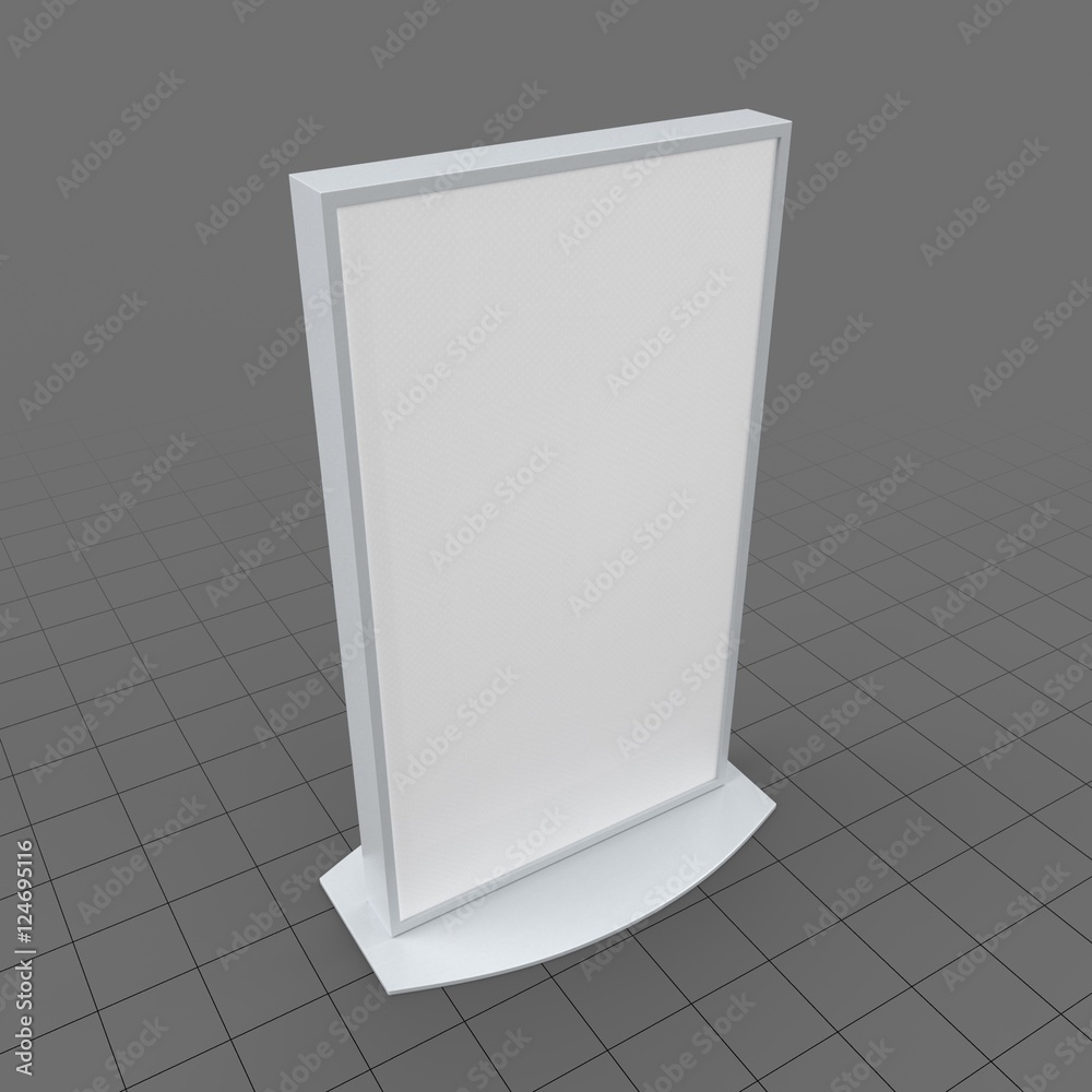 LED Single Sign 2 Stock 3D asset | Adobe Stock