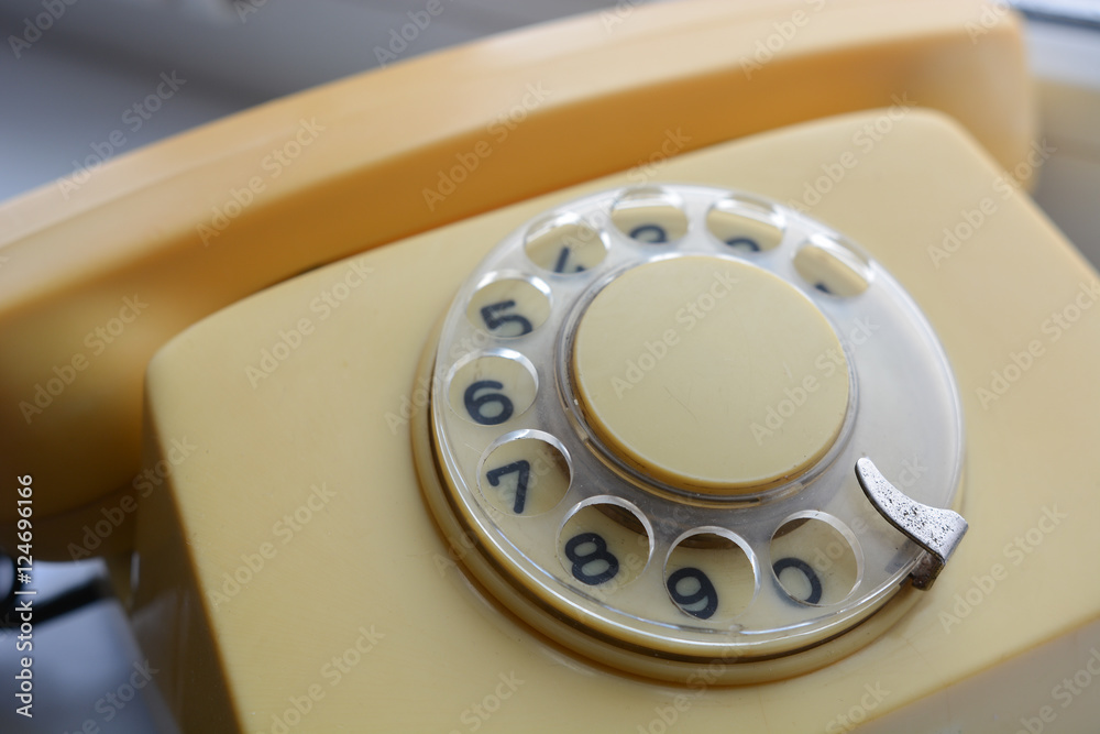 old Russian phone handset white Stock-Foto | Adobe Stock