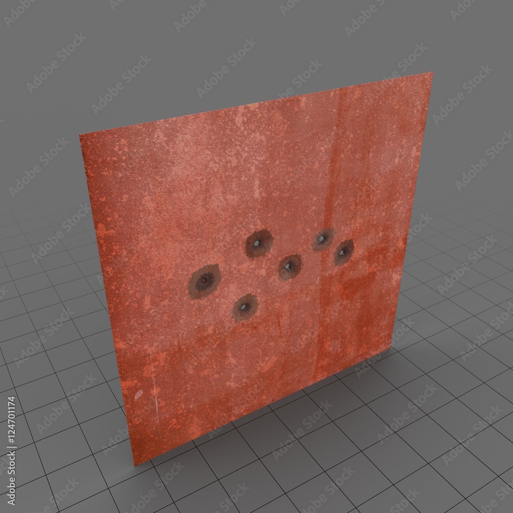 Structural Impact Metal Stock 3D asset | Adobe Stock