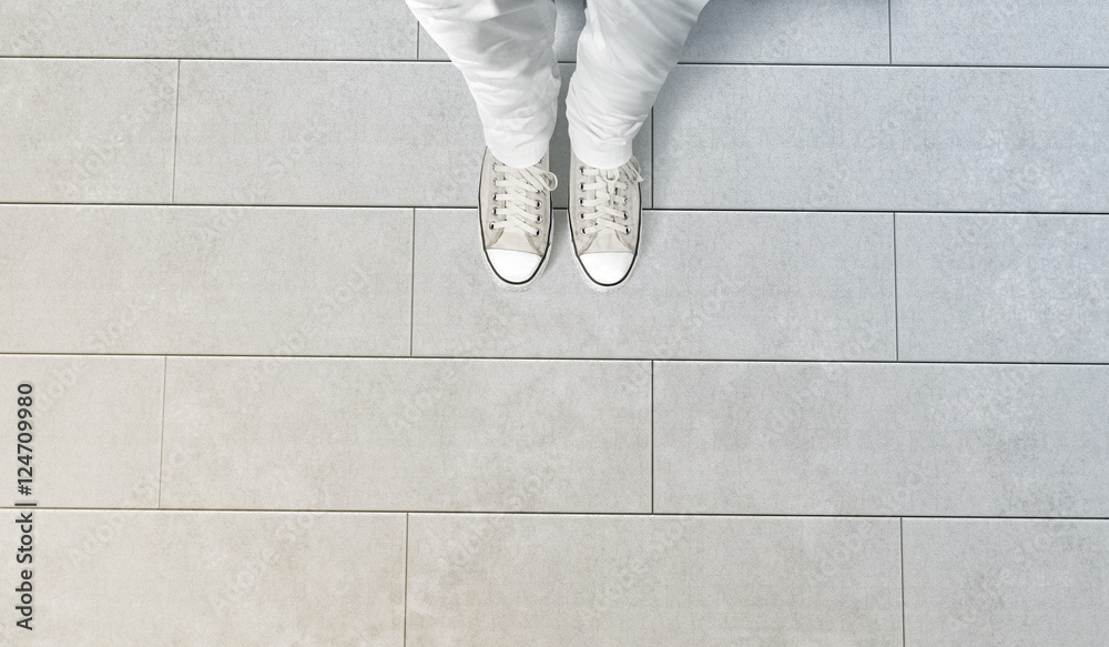 Feet Standing On Ground