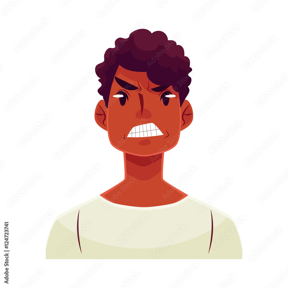 Angry Feeling Face