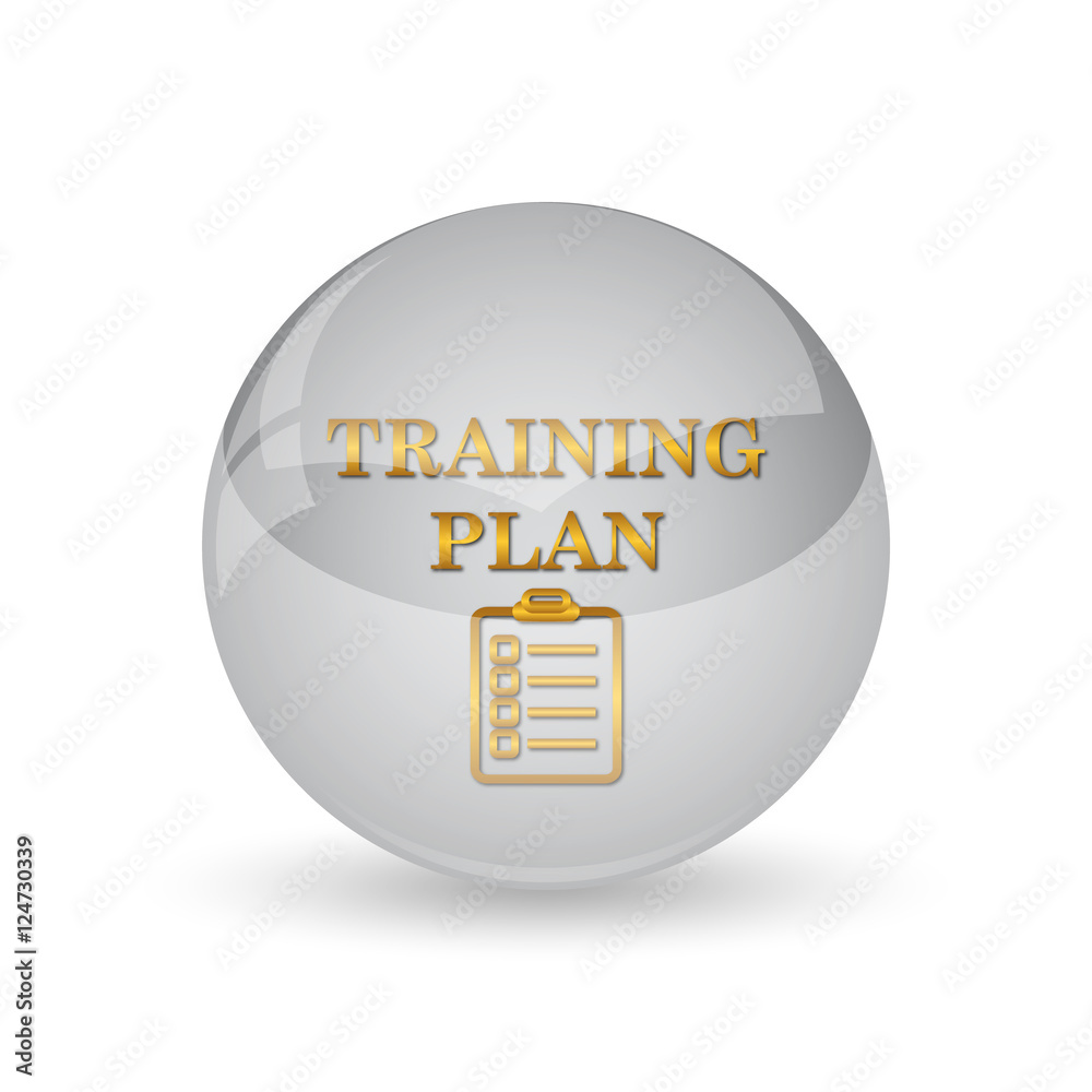 Training plan icon Stock Illustration | Adobe Stock