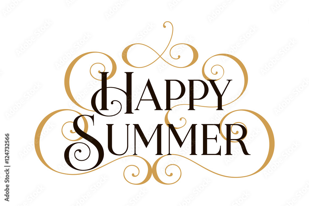 summer, Happy summer, Happy summer card, Happy summer banner, Happy ...
