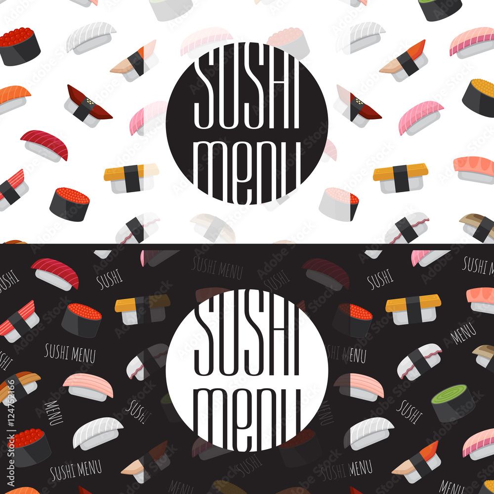 Sushi Background Menu