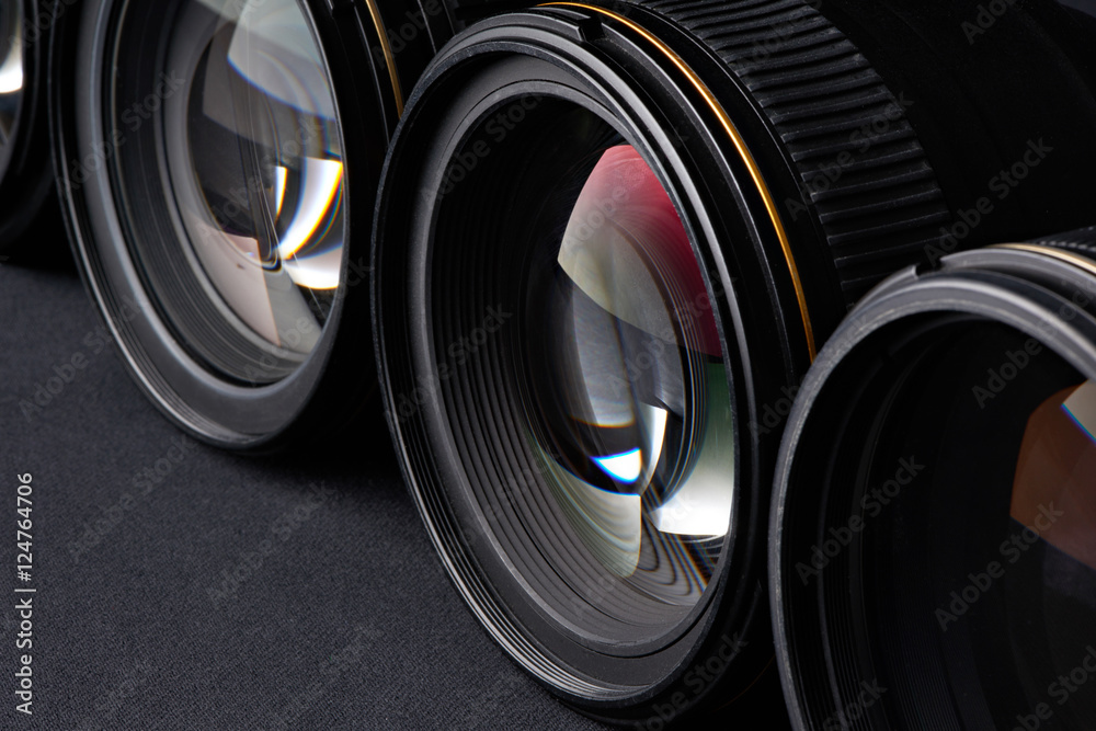Photo lenses side view Stock-Foto | Adobe Stock