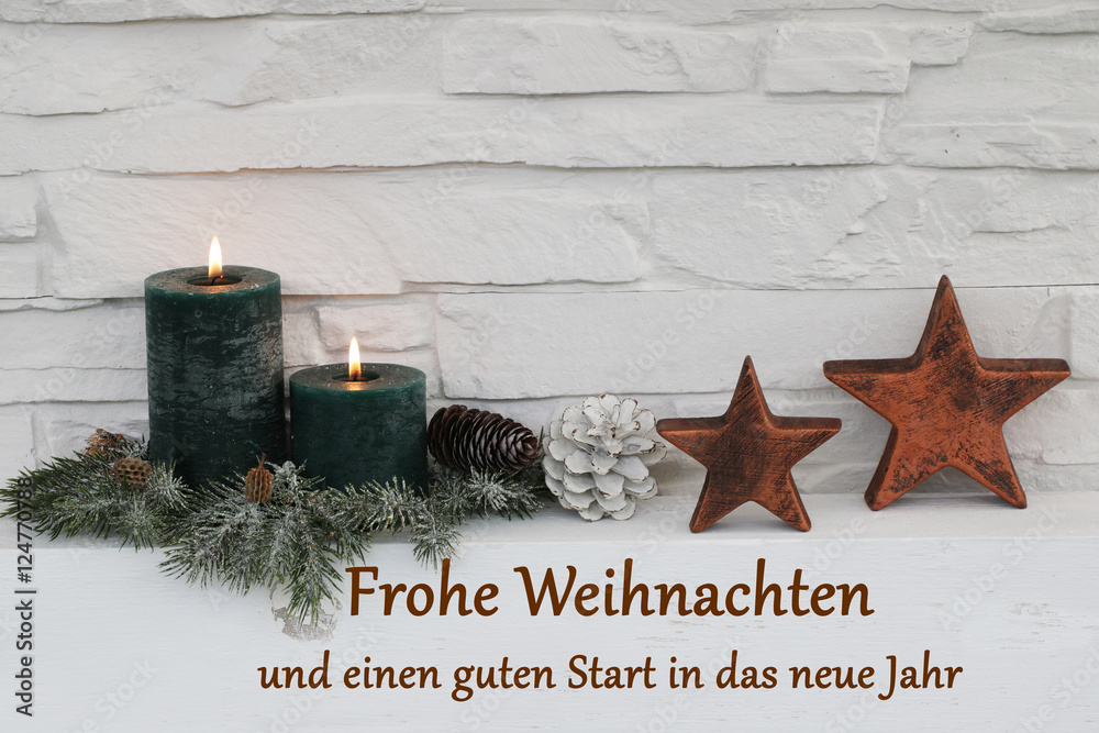 Frohe Weihnachten und ein gutes neues Jahr Stock-Foto | Adobe Stock