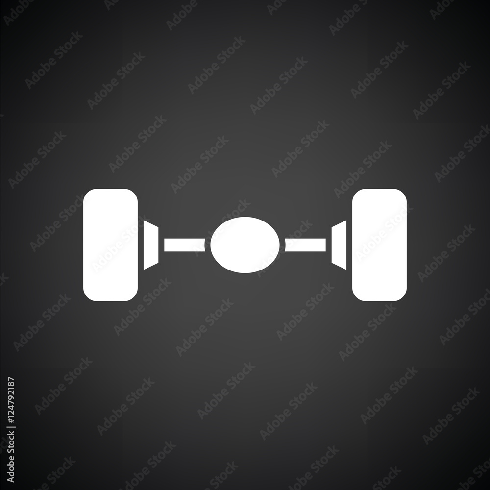 Car rear axle icon Stock Vector | Adobe Stock