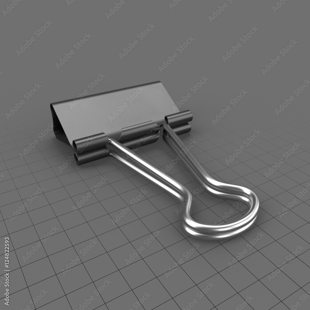 Binder Clip Stock 3D asset | Adobe Stock