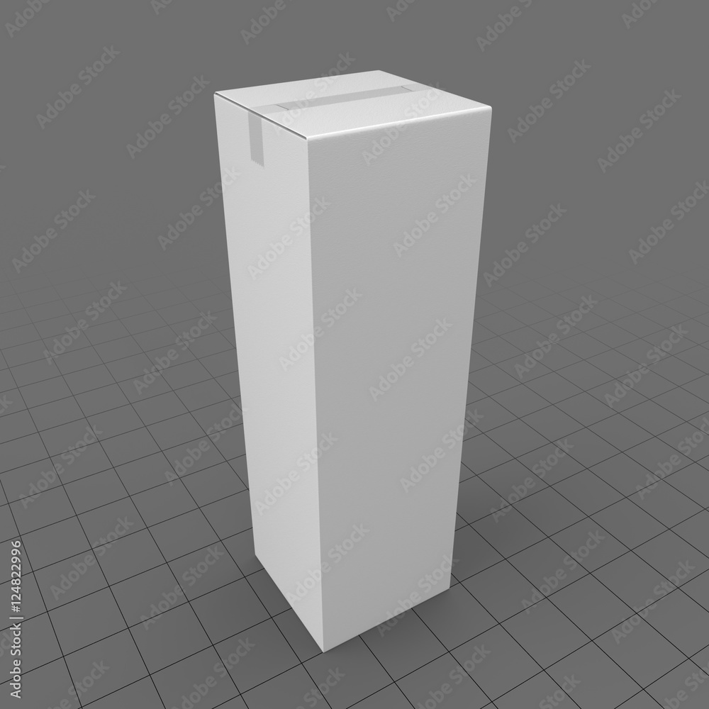 Box Tall Closed Stock 3D asset | Adobe Stock