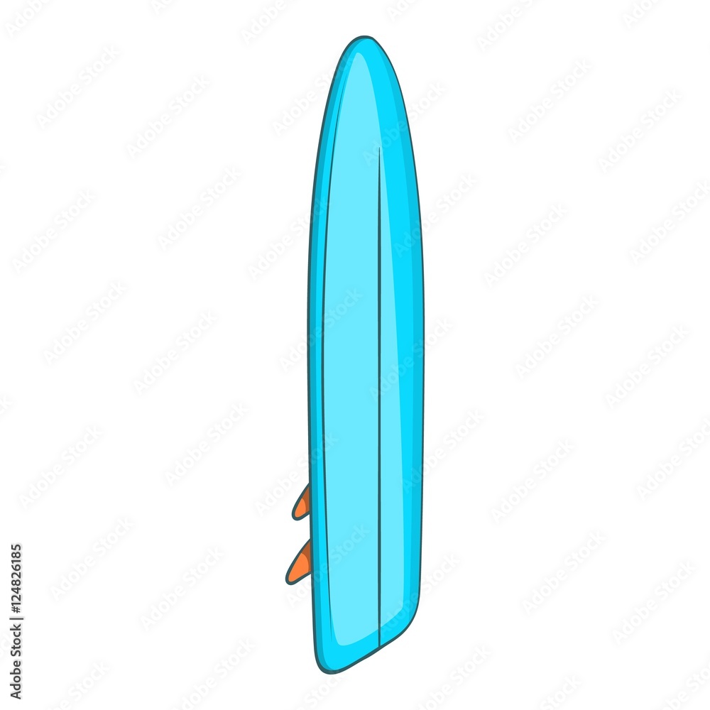 Surfboard icon. Cartoon illustration of surfboard vector icon for web ...