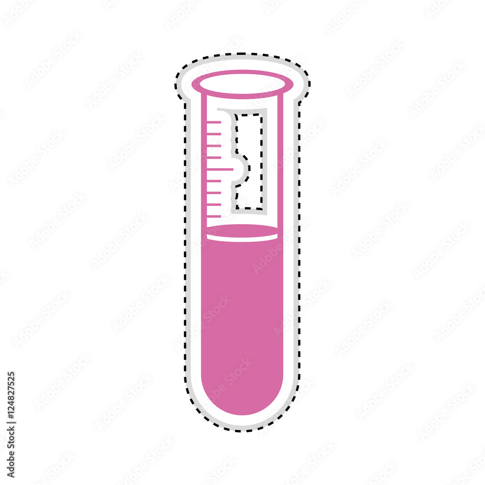 pink test tube icon pictogram image vector illustration design Stock ...