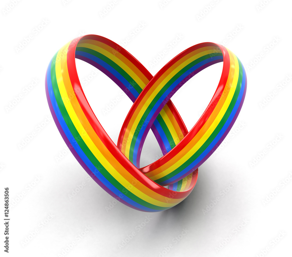 LGBT rings Image with clipping path ilustración de Stock | Adobe Stock