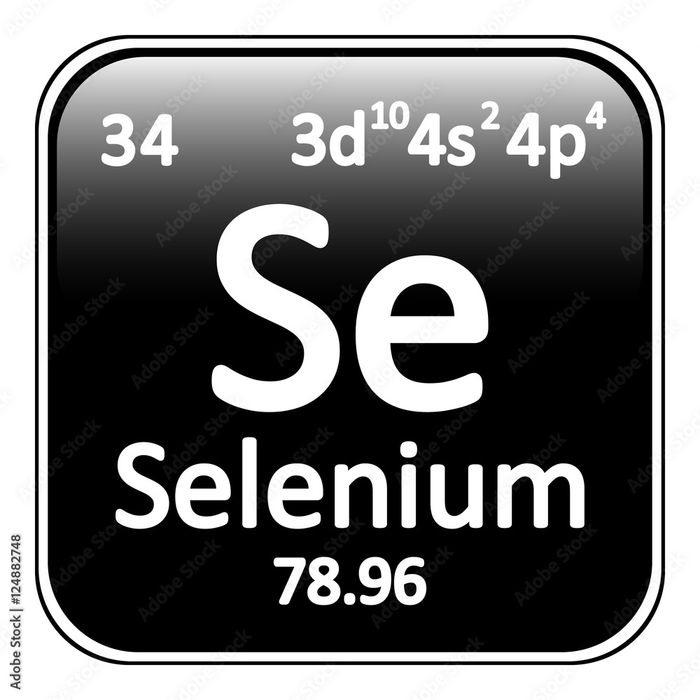 Periodic table element selenium icon. Stock Vector | Adobe Stock