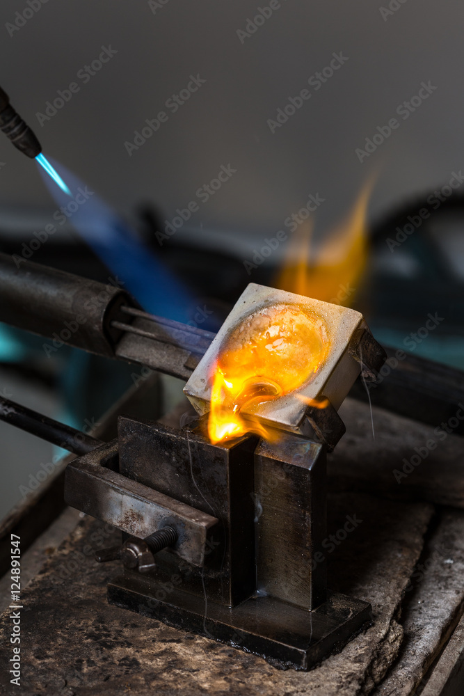 Casting Silver In A Mold