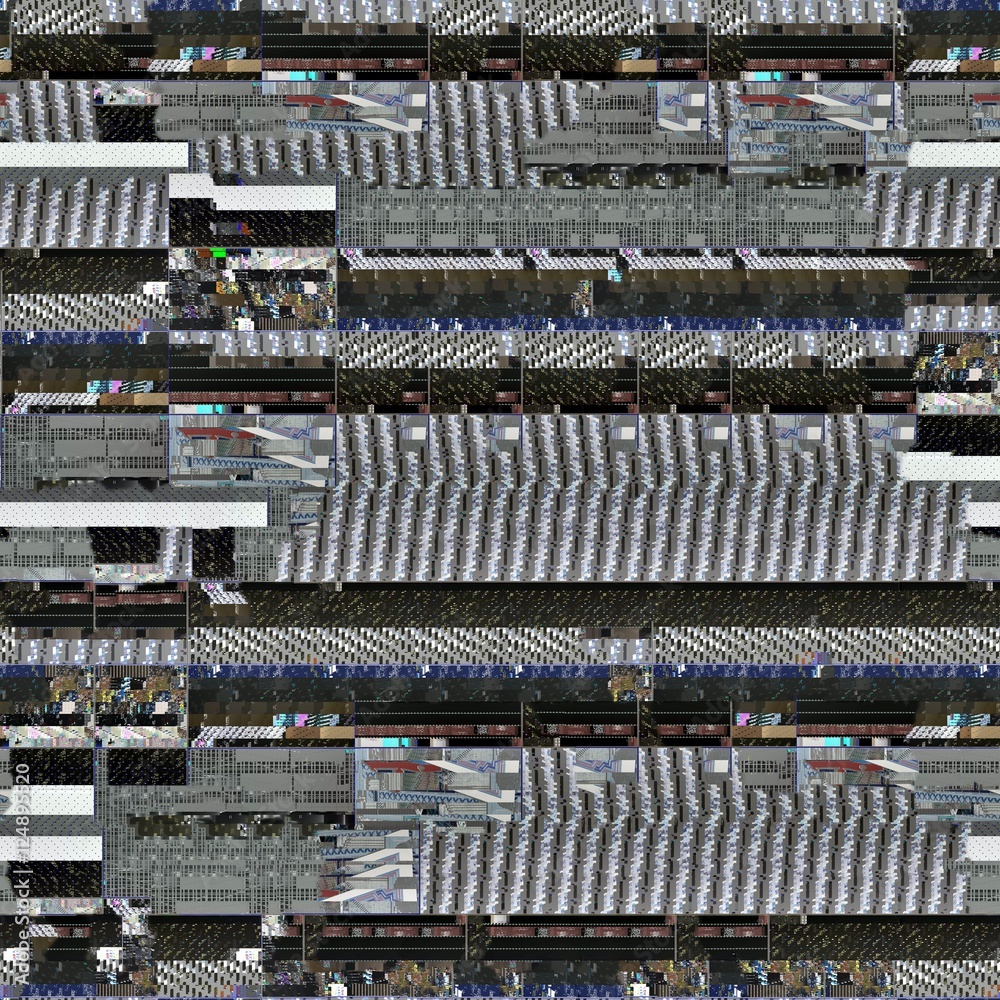 Computer glitch illustration. Digital generated this images. Seamless ...