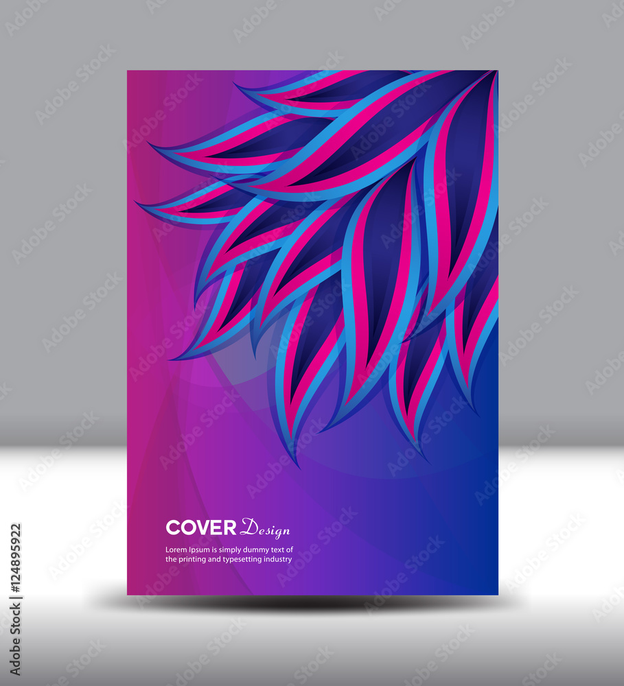 purple Cover design vector illustration, annual report cover, book ...