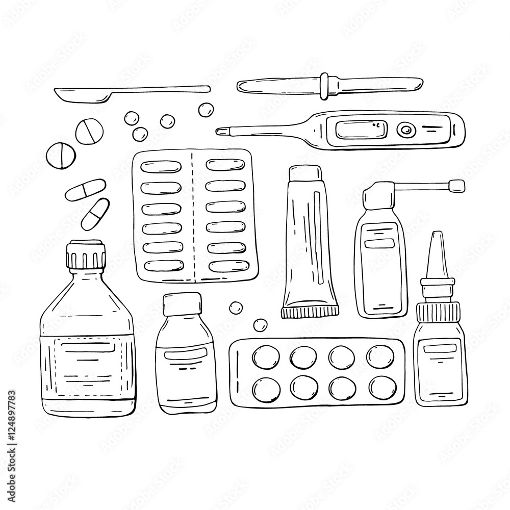 Medicine Dropper Drawing