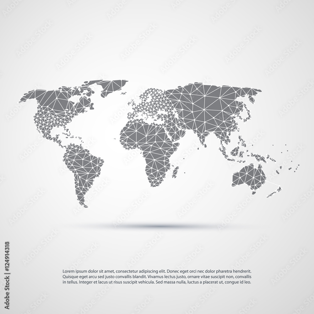 Cloud Computing and Networks, Technology Concept with World Map ...